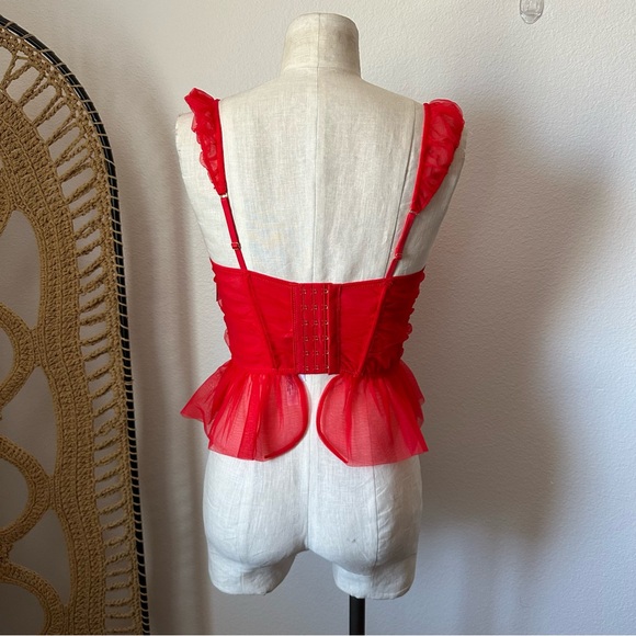 Urban Outfitters | Tops | Uo Out From Under Roseabel Tulle Rosette ...